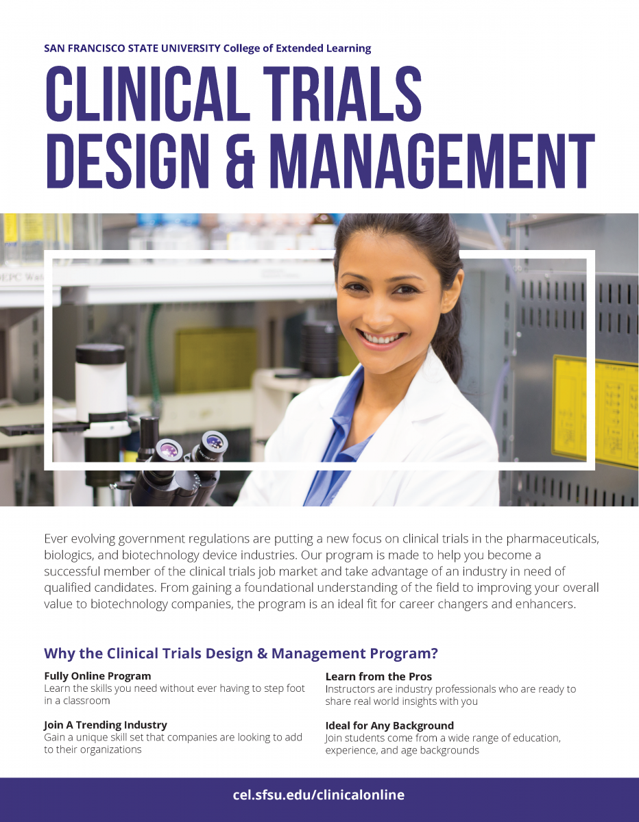 Clinical Trials Brochure | San Francisco State University | College of ...